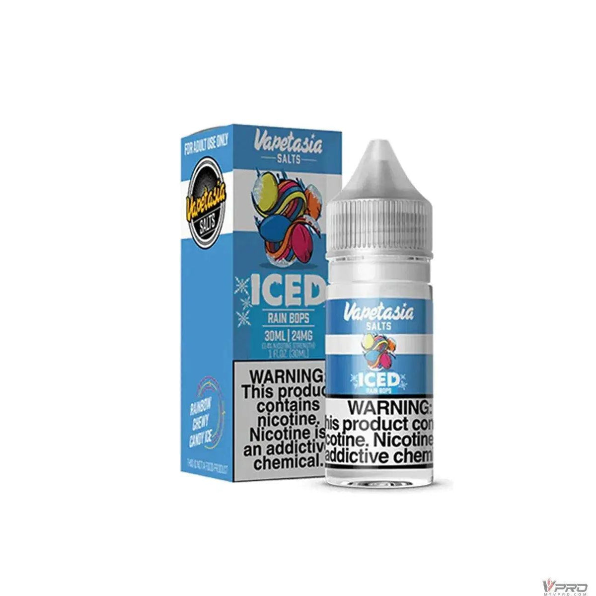 Rain Bops - Vapetasia ICED Salt 30mL - Sweet & Tart Flavor